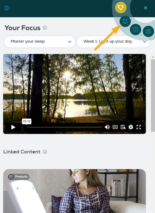 Challenge notifications