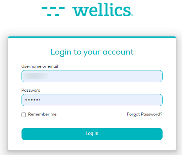 Access the Wellics™ platform - Wellics