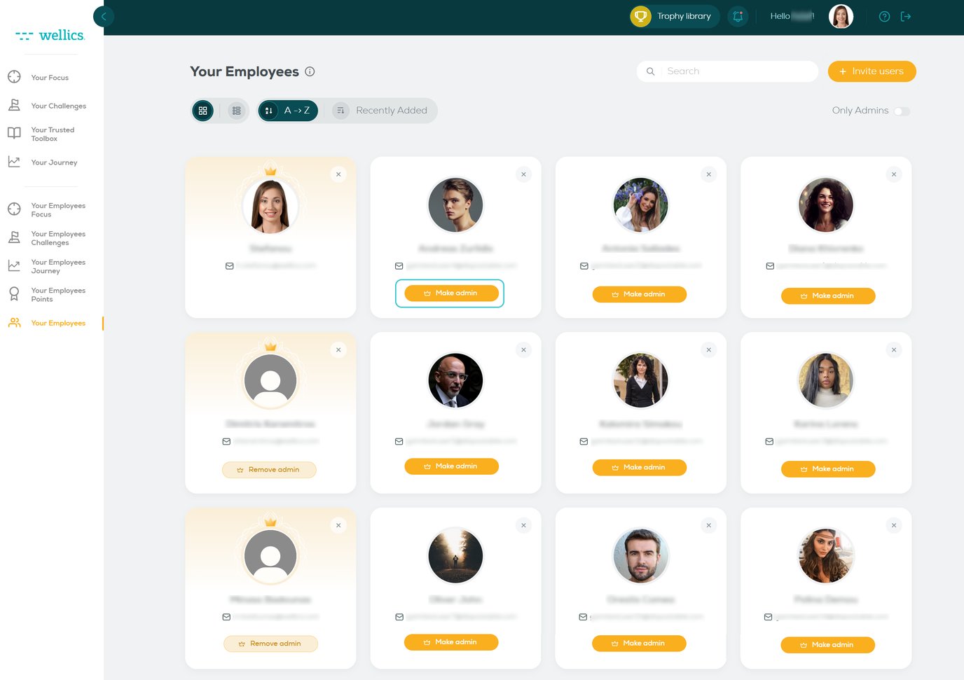 Make and Remove Admins - Wellics