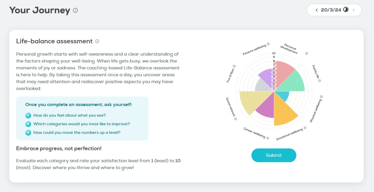 Assess your life balance